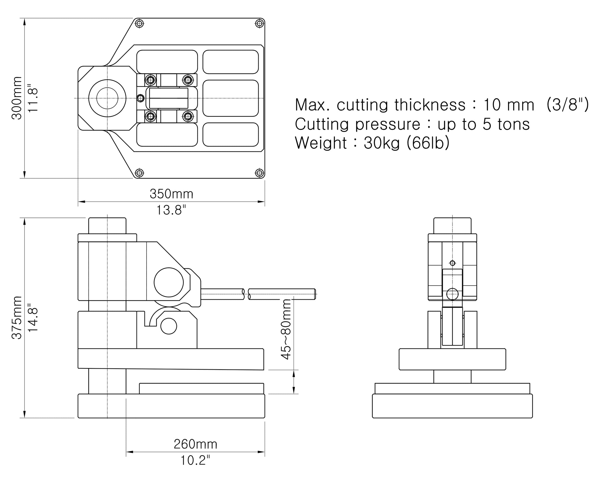 Clicker press, Hand clicker, Leathercraft – DreamFactory Leather Tools