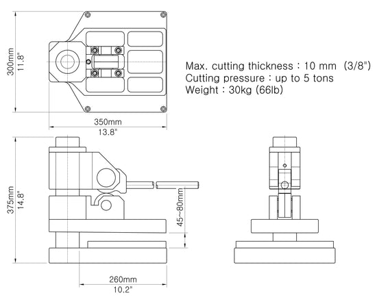 Clicker press, Hand clicker, Leathercraft – DreamFactory Leather Tools