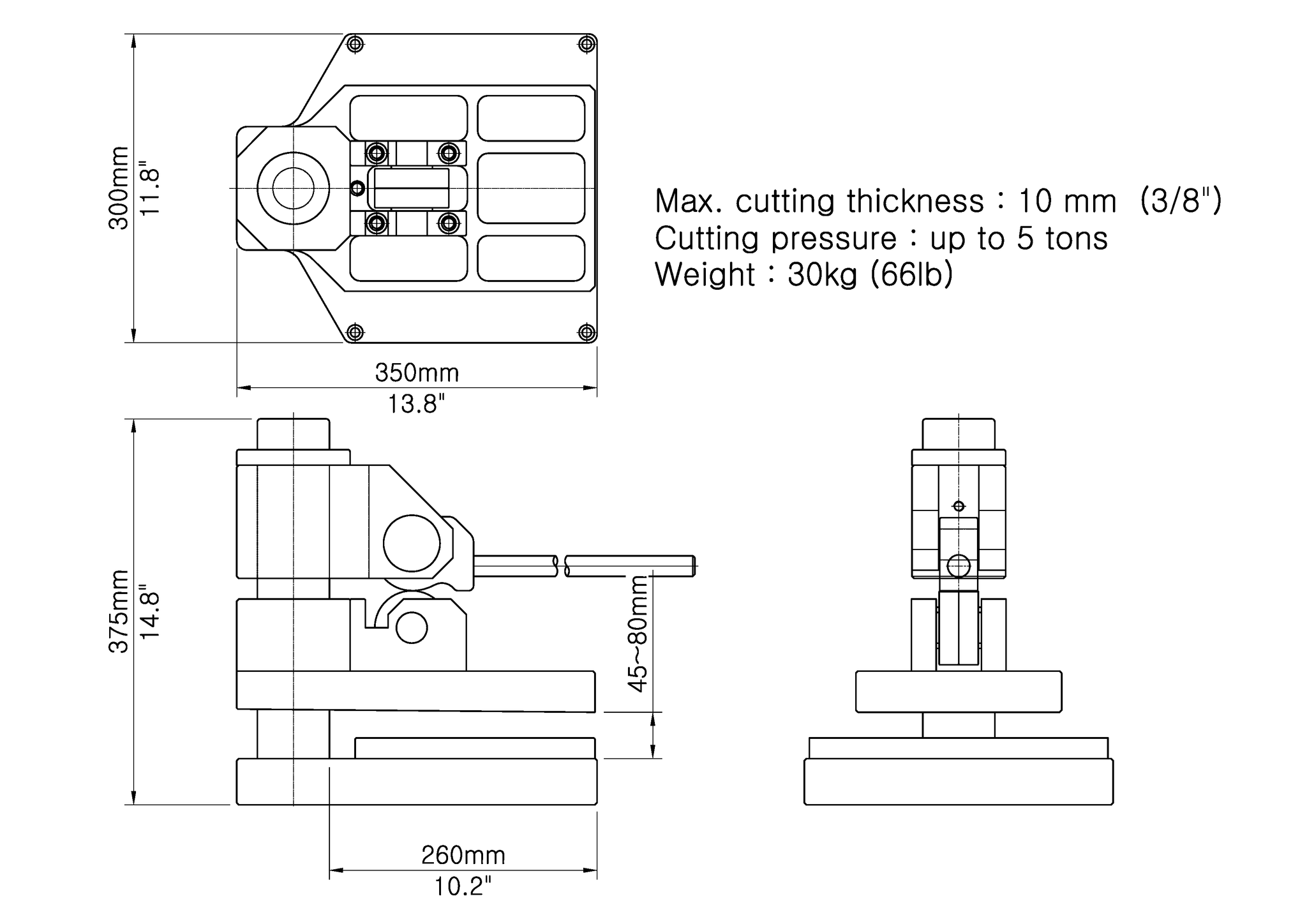 Clicker press, Hand clicker, Leathercraft – DreamFactory Leather Tools