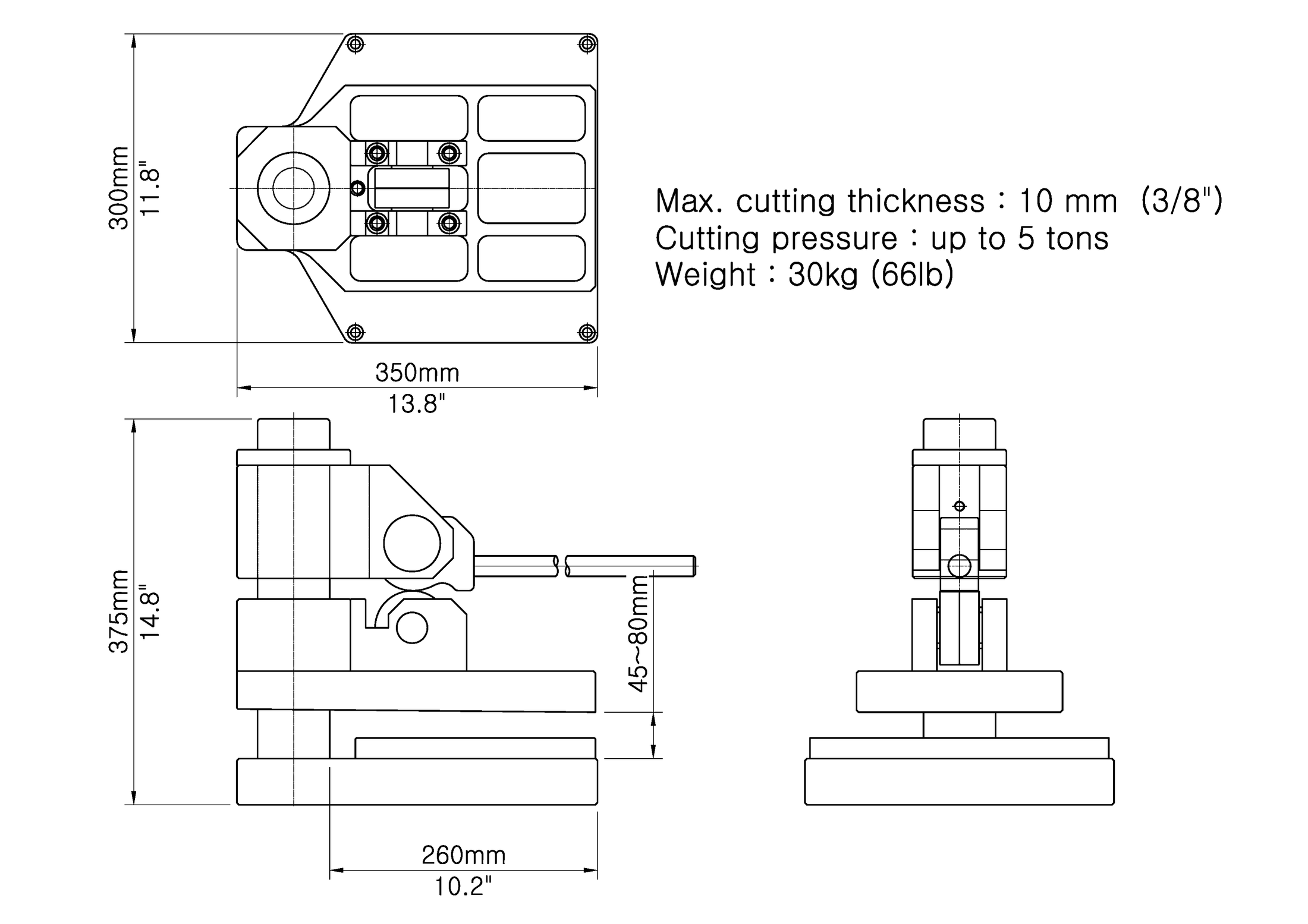 Clicker press, Hand clicker, Leathercraft – DreamFactory Leather Tools