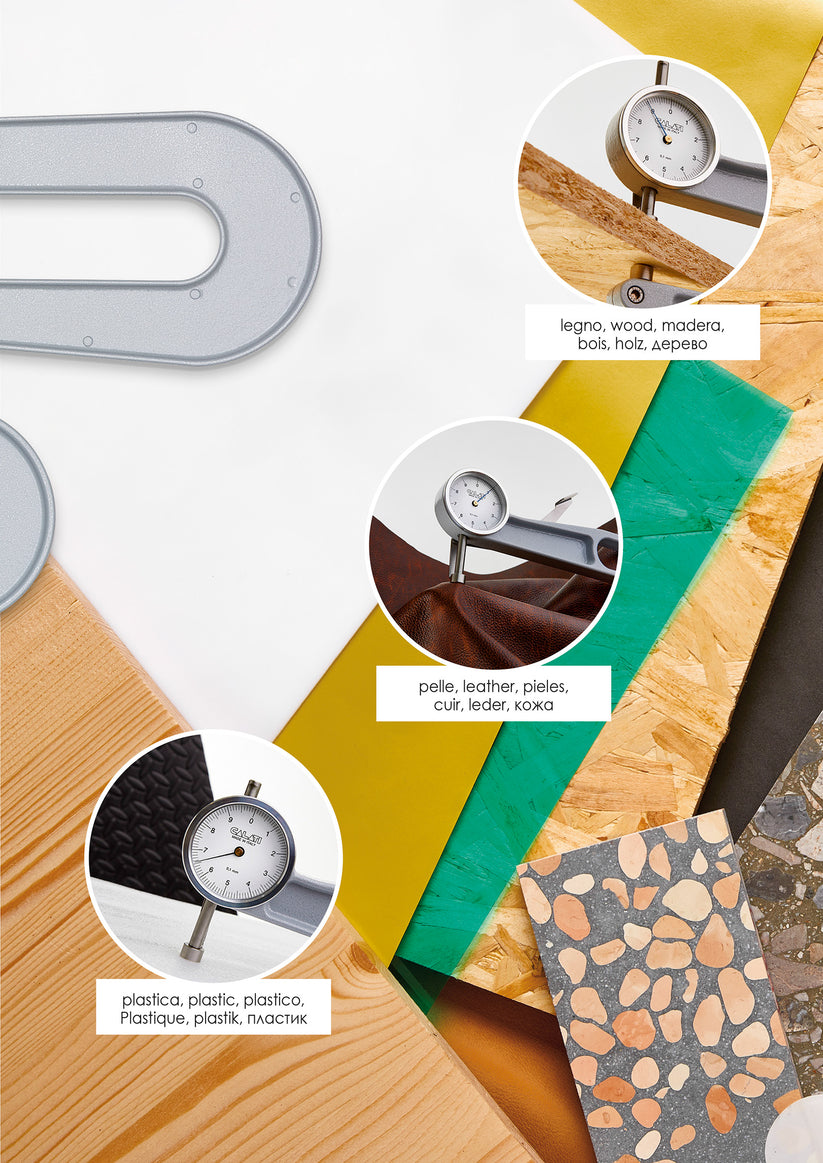 CALATI Analog Leather Thickness Gauge (Made in Italy) 25mm ...